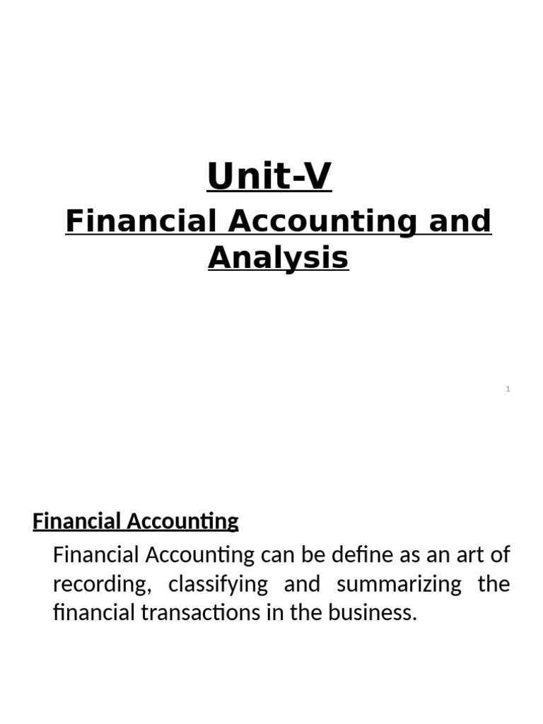 Mefa Unit-Iv PPT-1 | PDF