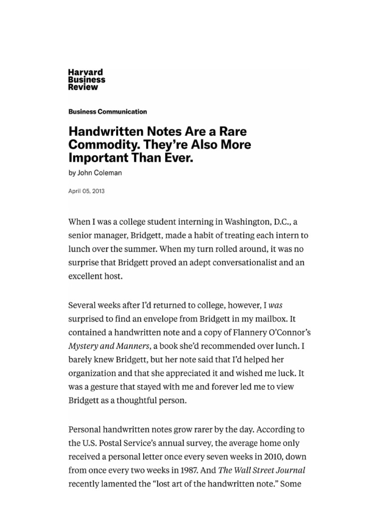 HBR Case Study - Communication | PDF