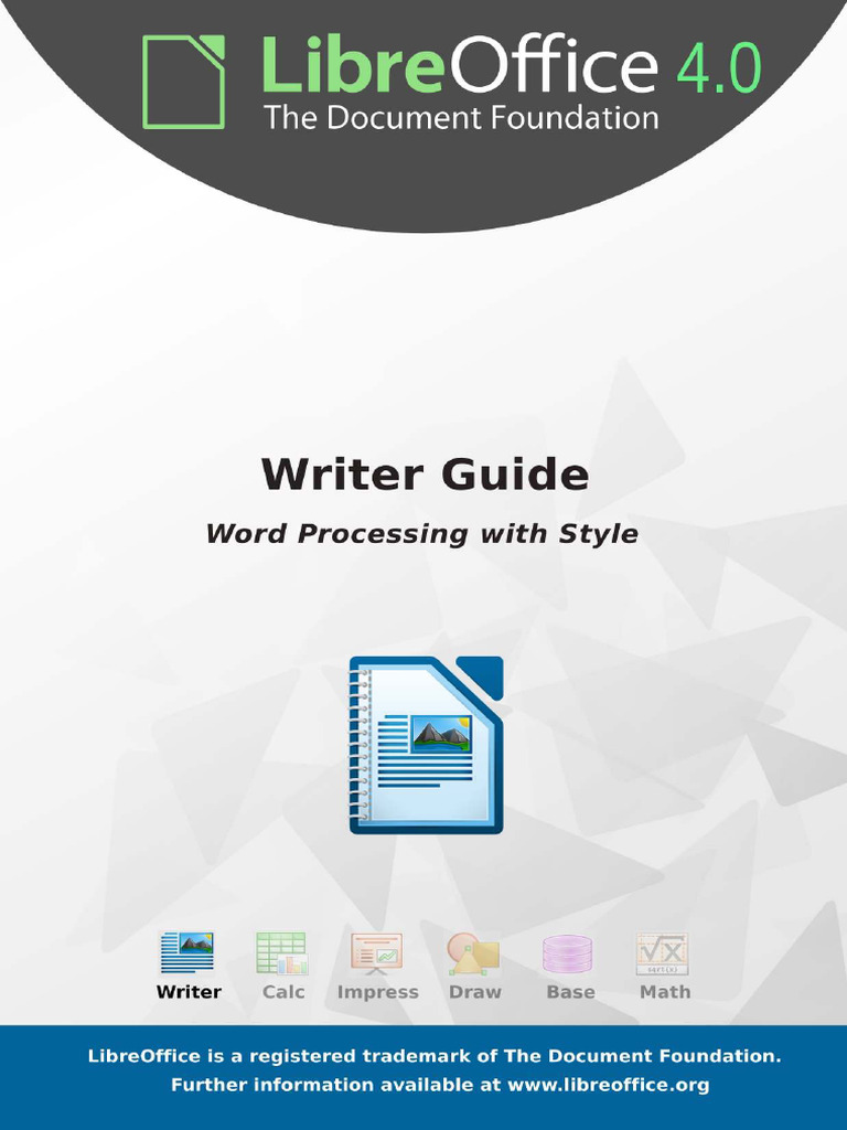 Libreoffice 4.0 Writer Guide Word Processing With Style | PDF