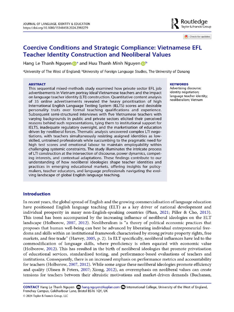 Coercive Conditions and Strategic Compl.. | PDF