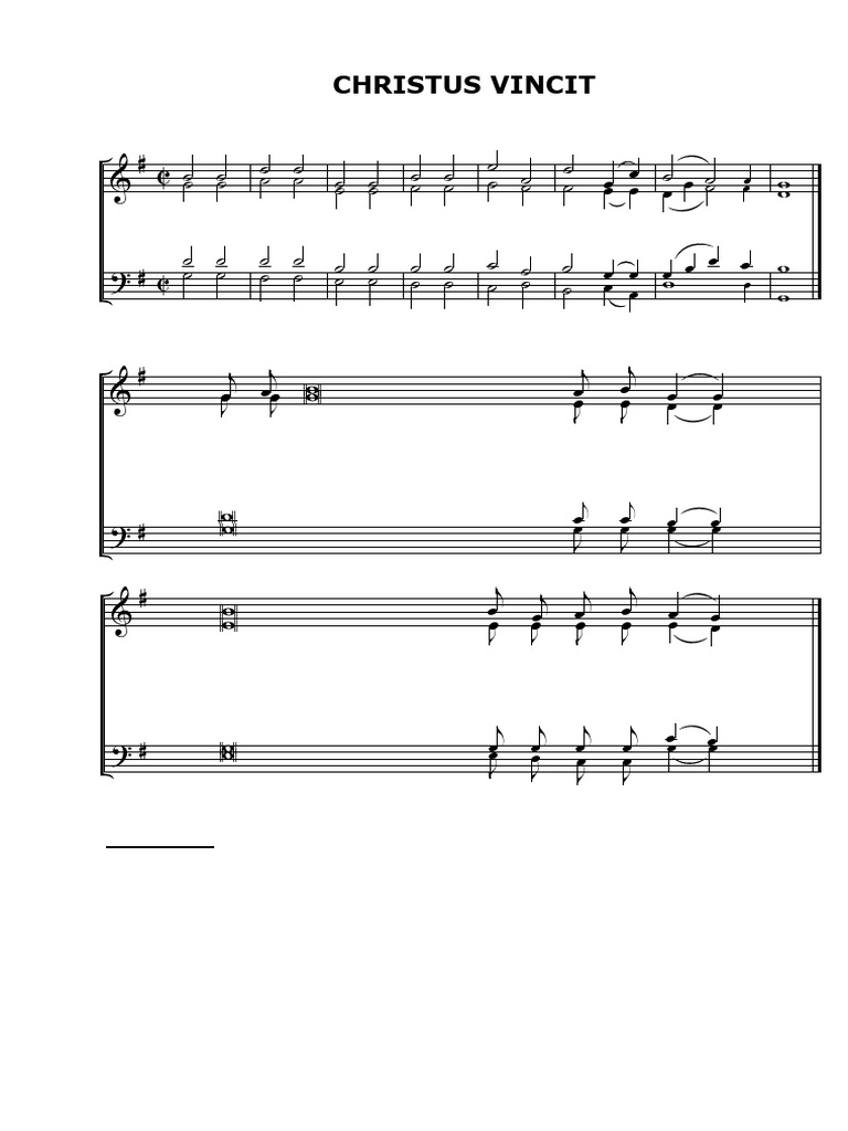 Christus Vincit | PDF