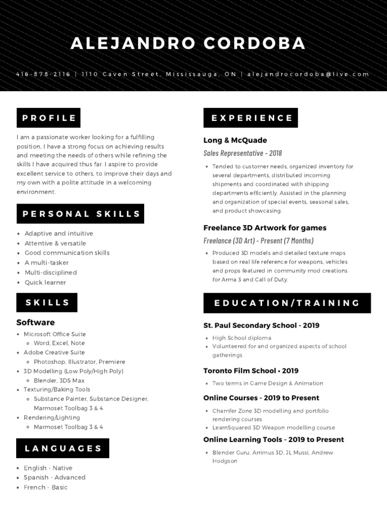Alejandro Cordoba Resume | PDF