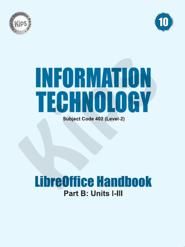 IT 402 LibreOffice Book 10 - Part B | PDF