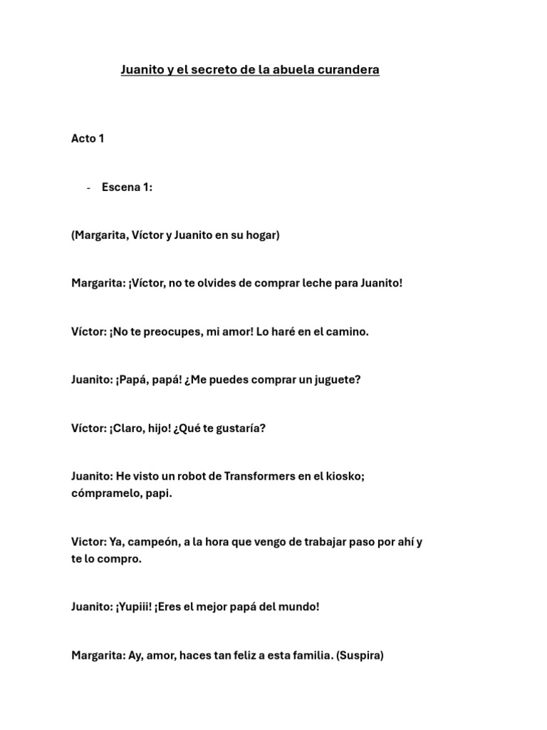 Juanito y El Secreto de La Abuela Curandera-1 | PDF