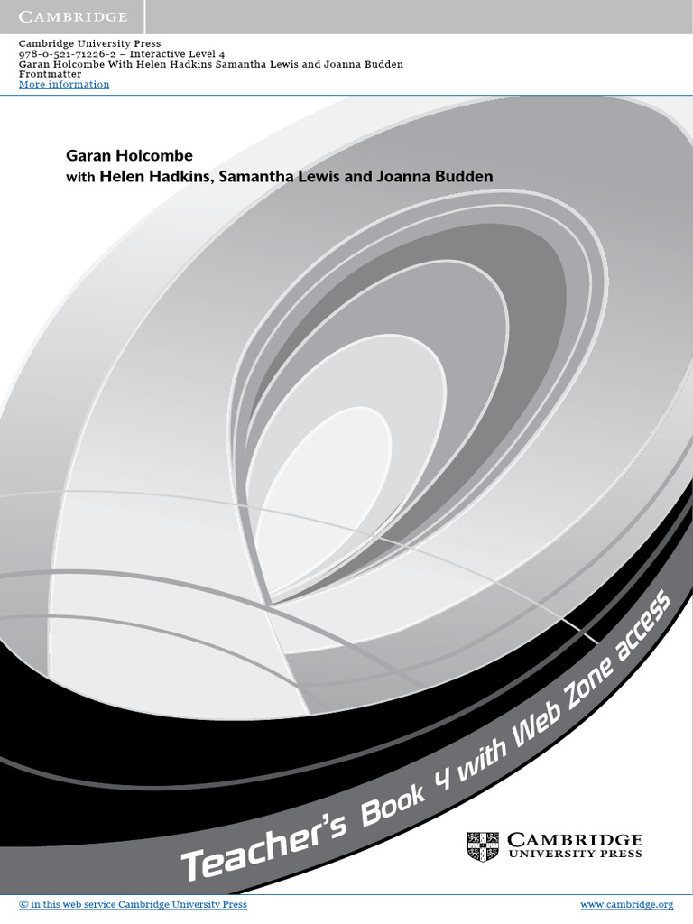Interactive Level 4 Teacher's Book With Online Content | PDF