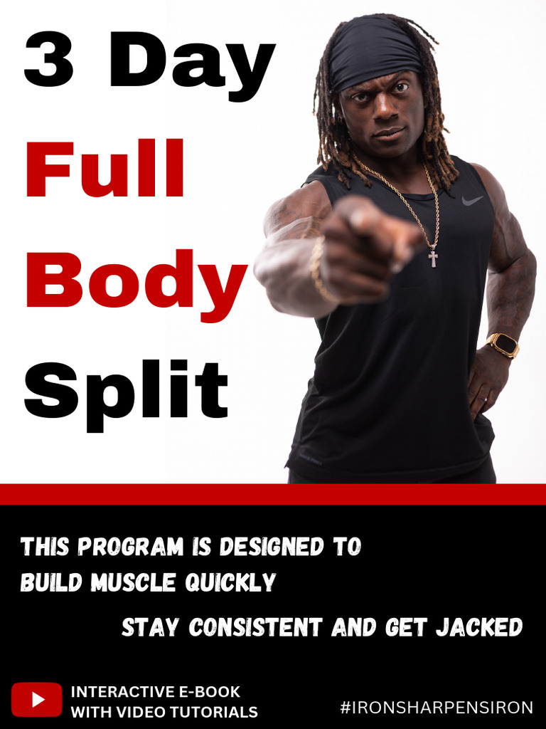 3-Day Full Body Split Training Program | PDF