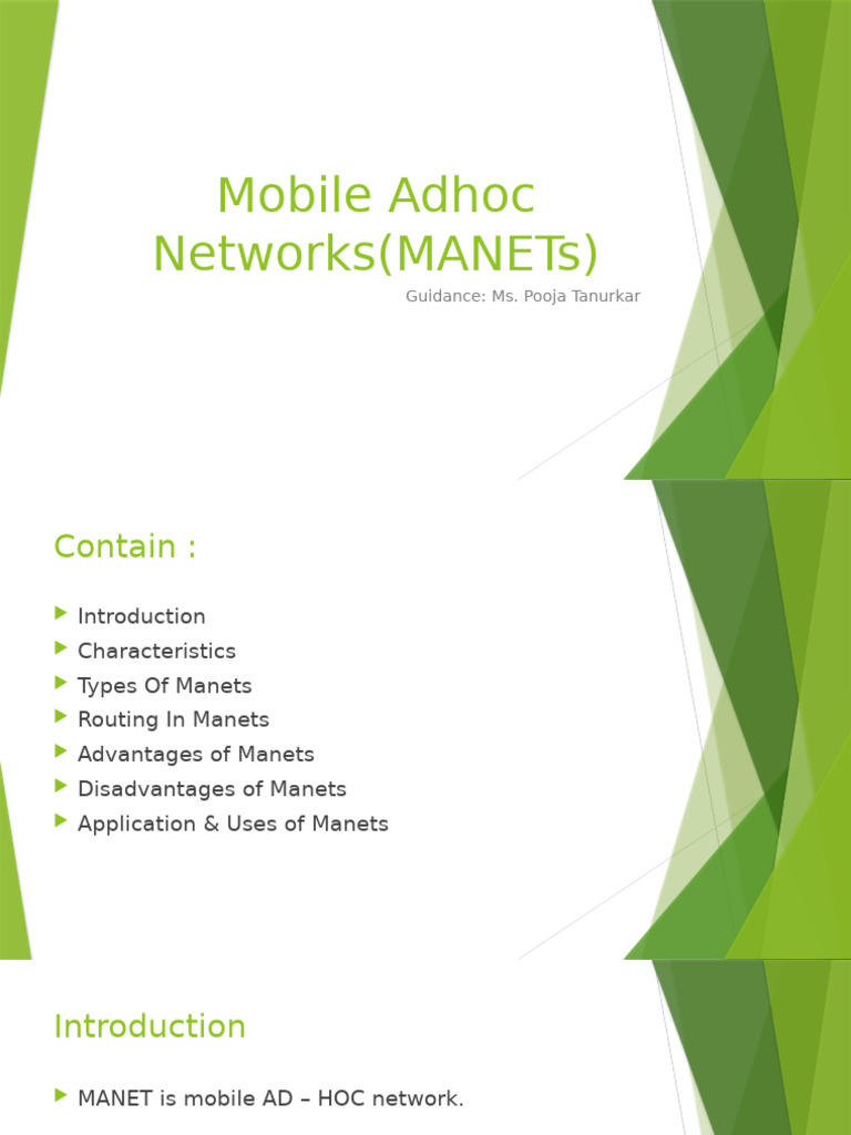 Mobile Adhoc Network | PDF
