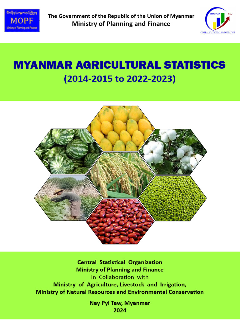 Myanmar Agricultural Statistics (2014-2015 To 2022-2023) | PDF