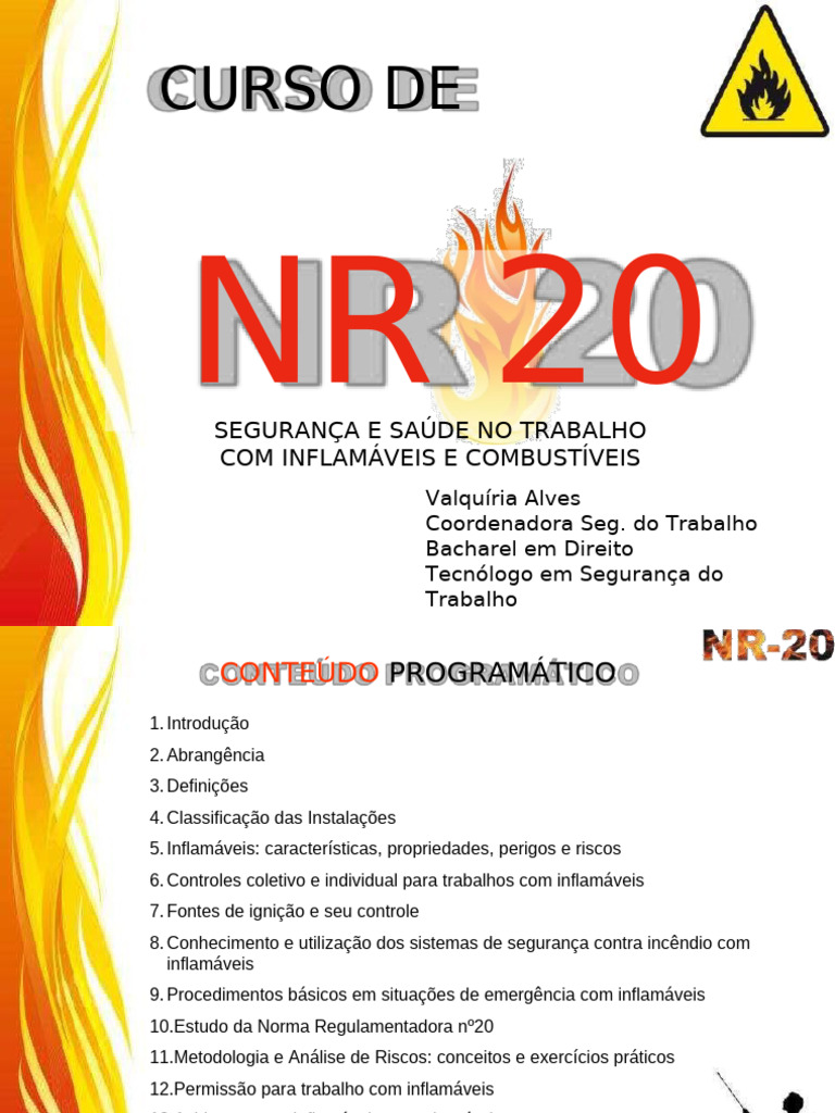 nr20 Trein Intermediario | PDF | Gás liquefeito de petróleo | Casa e Jardim