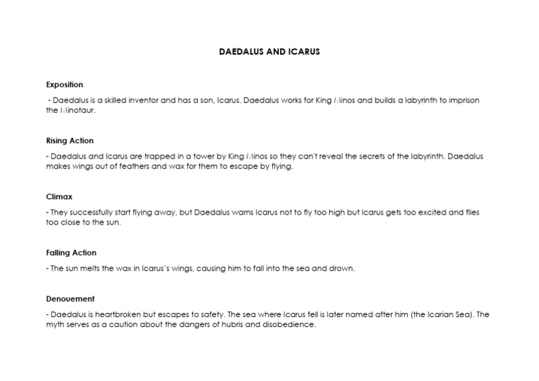 Daedalus and Icarus | PDF