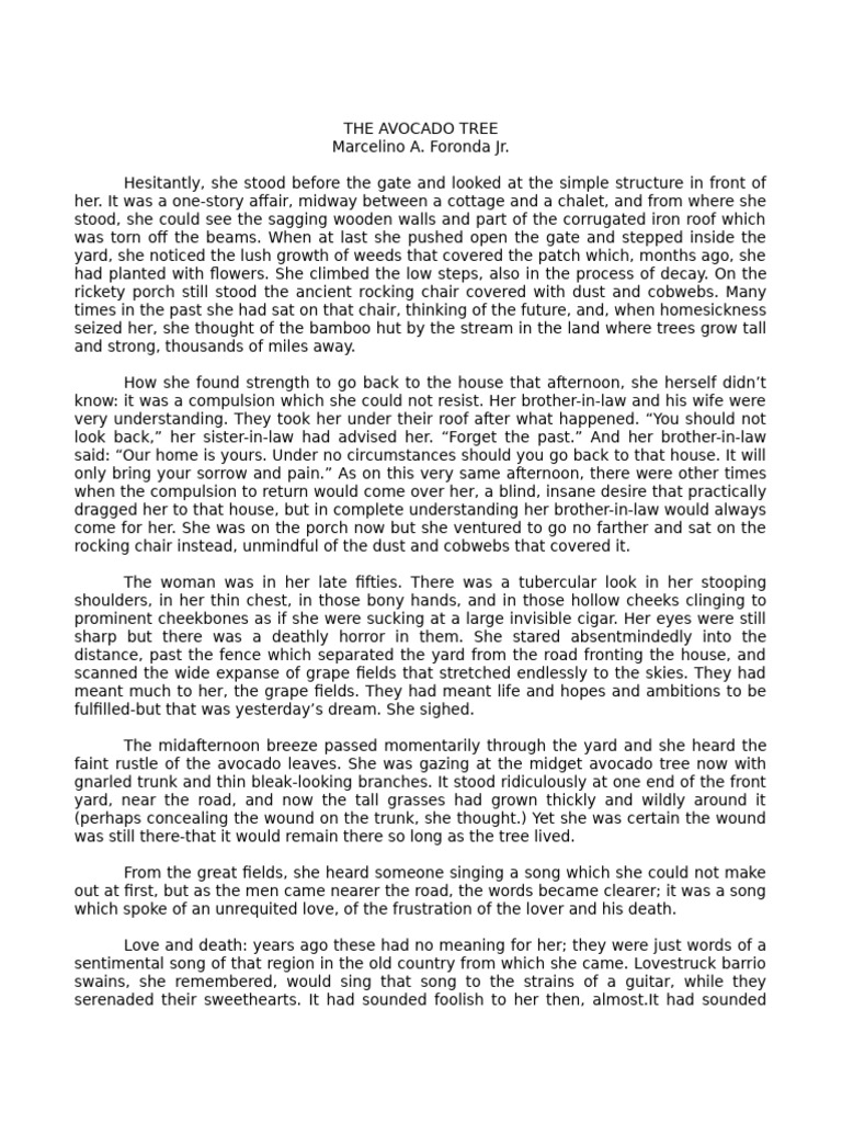 The Avocado Tree-4 | PDF