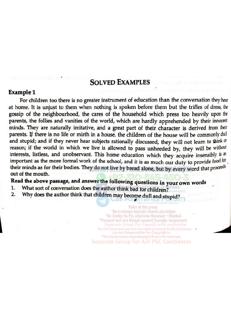 Solved Comprehensions | PDF