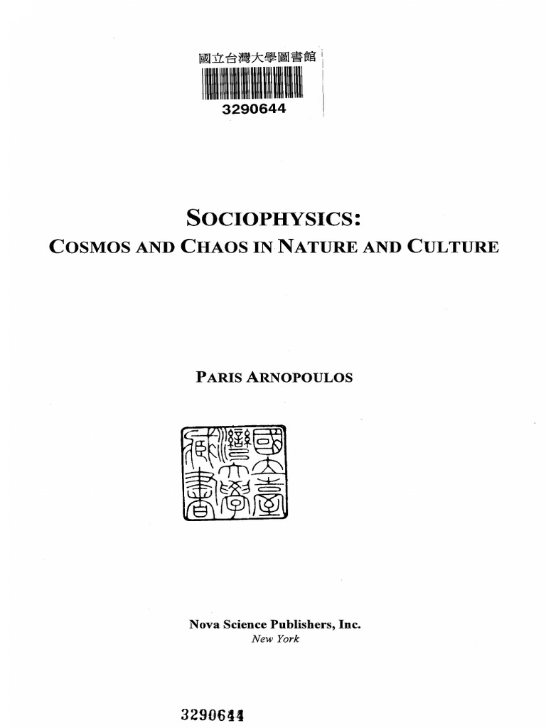 Sociophysics Cosmos and Chaos in Nature and Cul... (Z-Library) | PDF