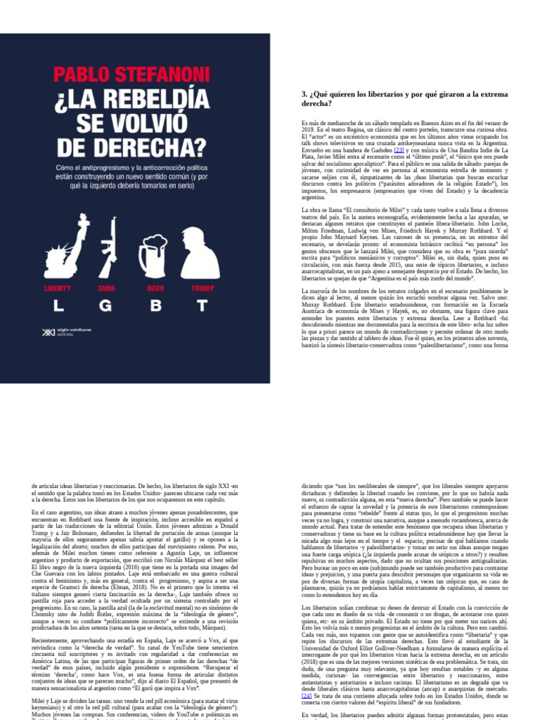 ¿La Rebeldia Se Volvio de Derecha | PDF