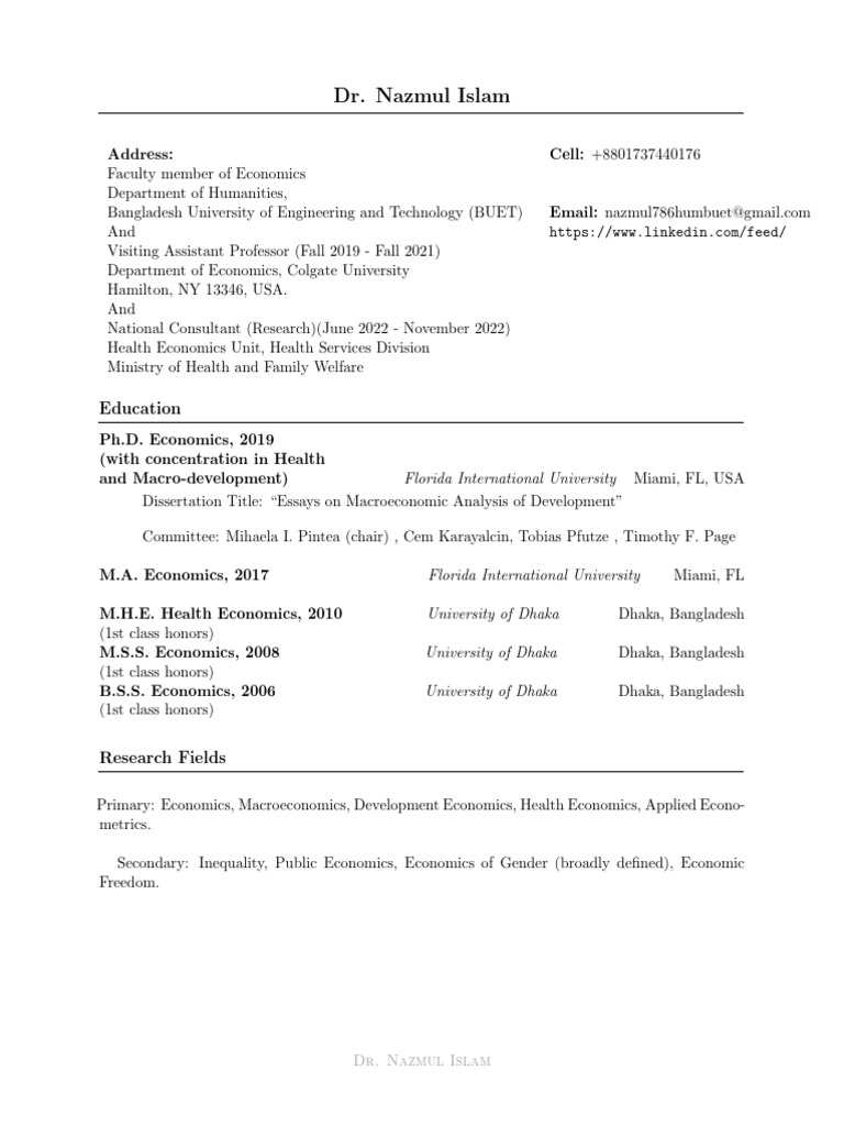 CV_Nazmul_Islam | PDF