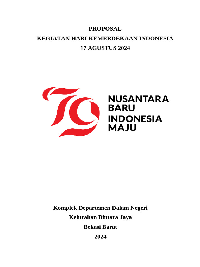 PROPOSAL Kegiatan 17 Agustus | PDF