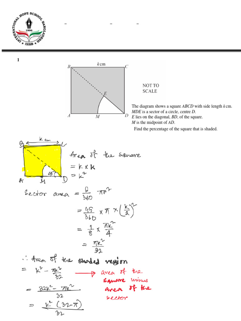 Maths Chart Paper for First Term | PDF | Area | Euclidean Geometry