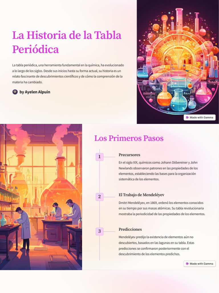 La Historia de La Tabla Periodica | PDF
