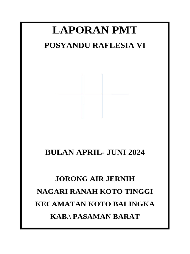 Cover Laporan PMT | PDF