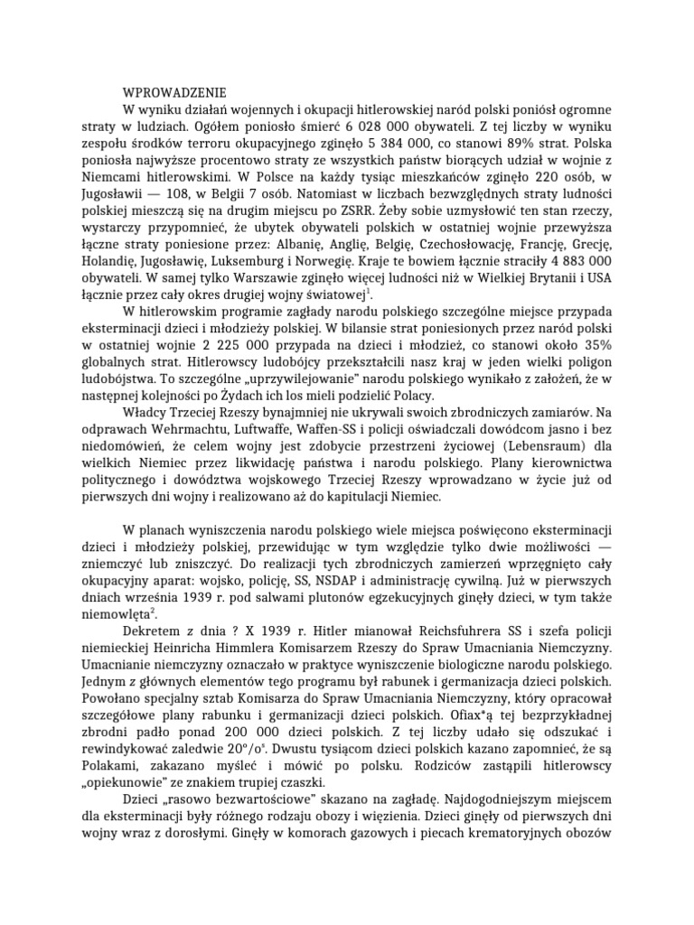 LODZ HITLEROWSKI OBOZ MALOLETNI - Jozef Witkowski | PDF