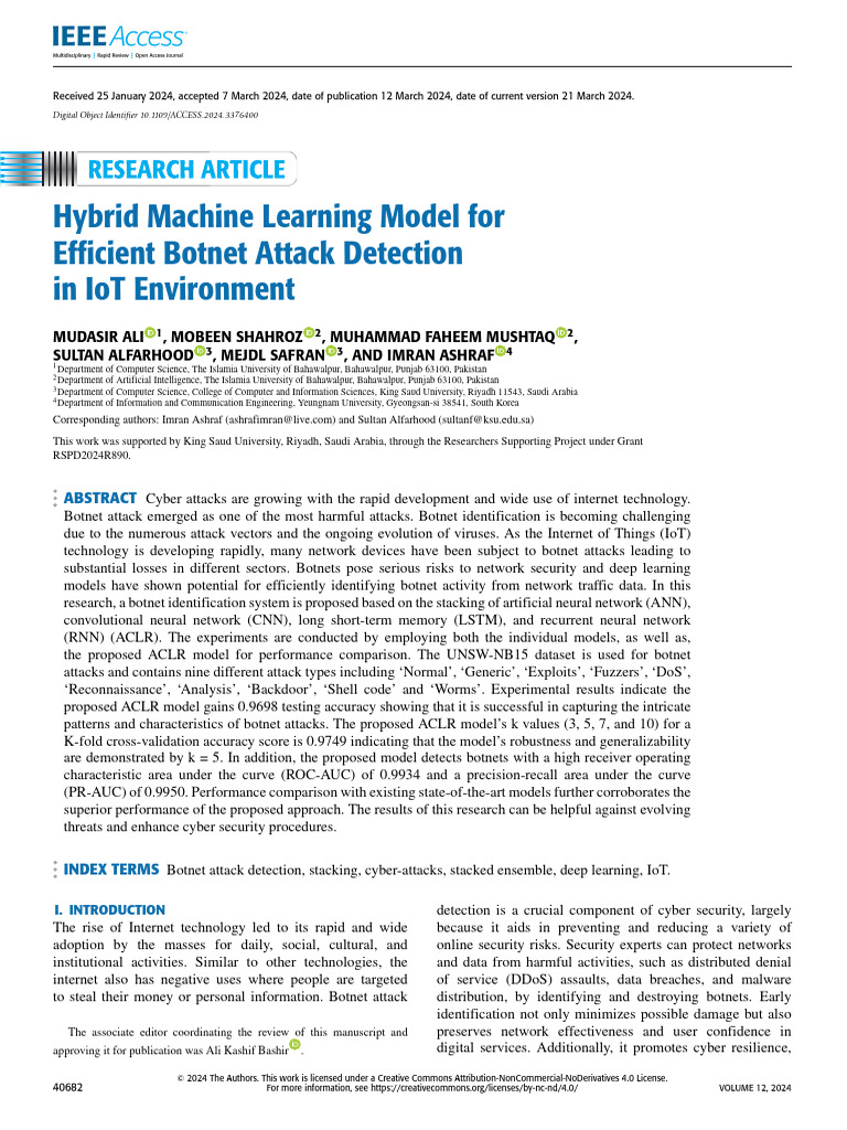 BPY - AIML - 2404-Hybrid Machine Learning Model For Efficient Botnet ...
