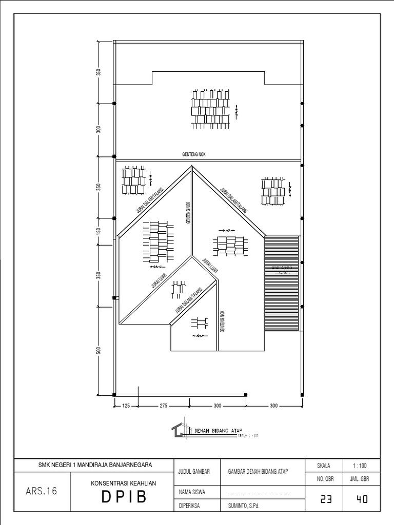 Tugas - KK DPiB XI - Bidang Atap | PDF