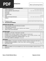 Physiotherapy Body Assessment Chart | PDF
