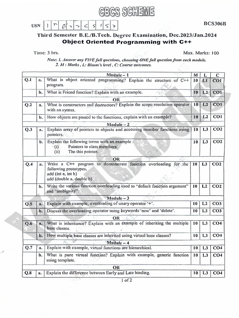@vtucode - in BCS306B Previous Year Paper 2022 | PDF
