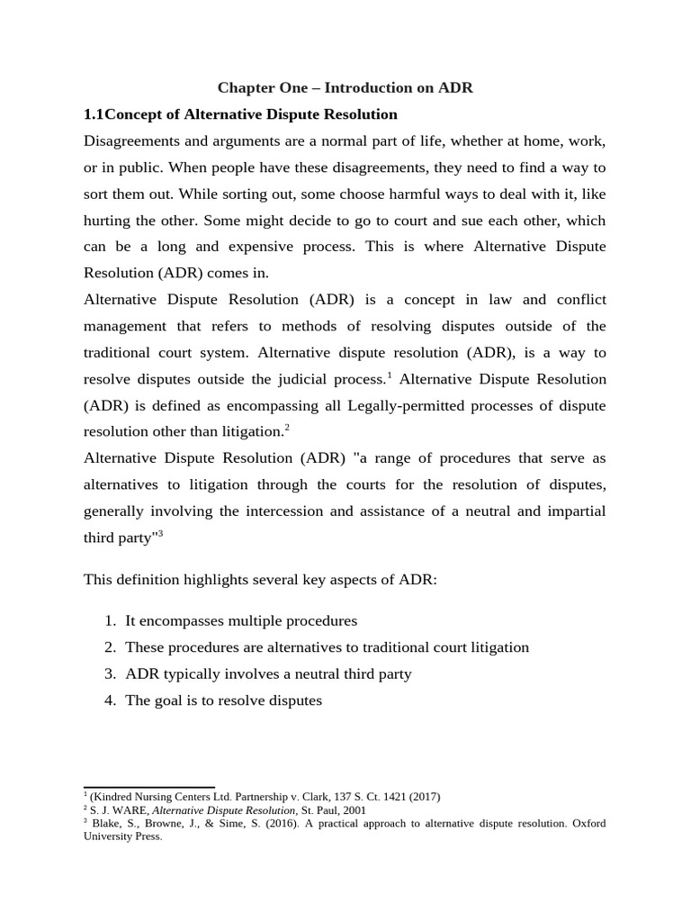 ADR final...........editing | PDF