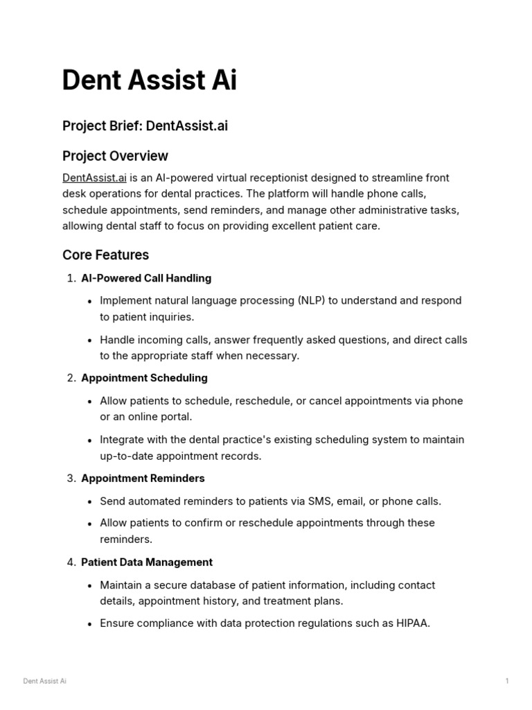 Dent Assist Ai | PDF