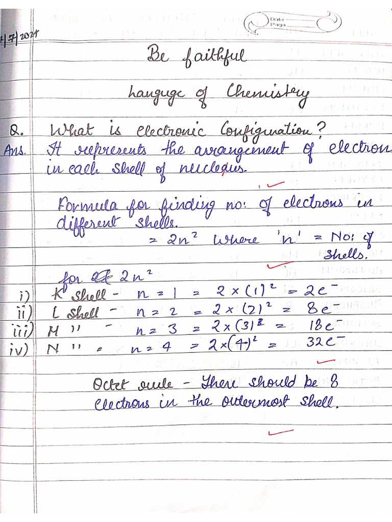 Class 8 Chemistry (CH Language of Chemistry) - 1 | PDF