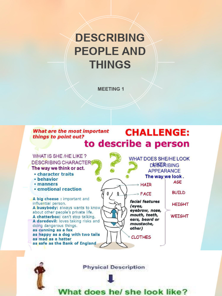 DESCRIBING THINGS.pptx | PDF