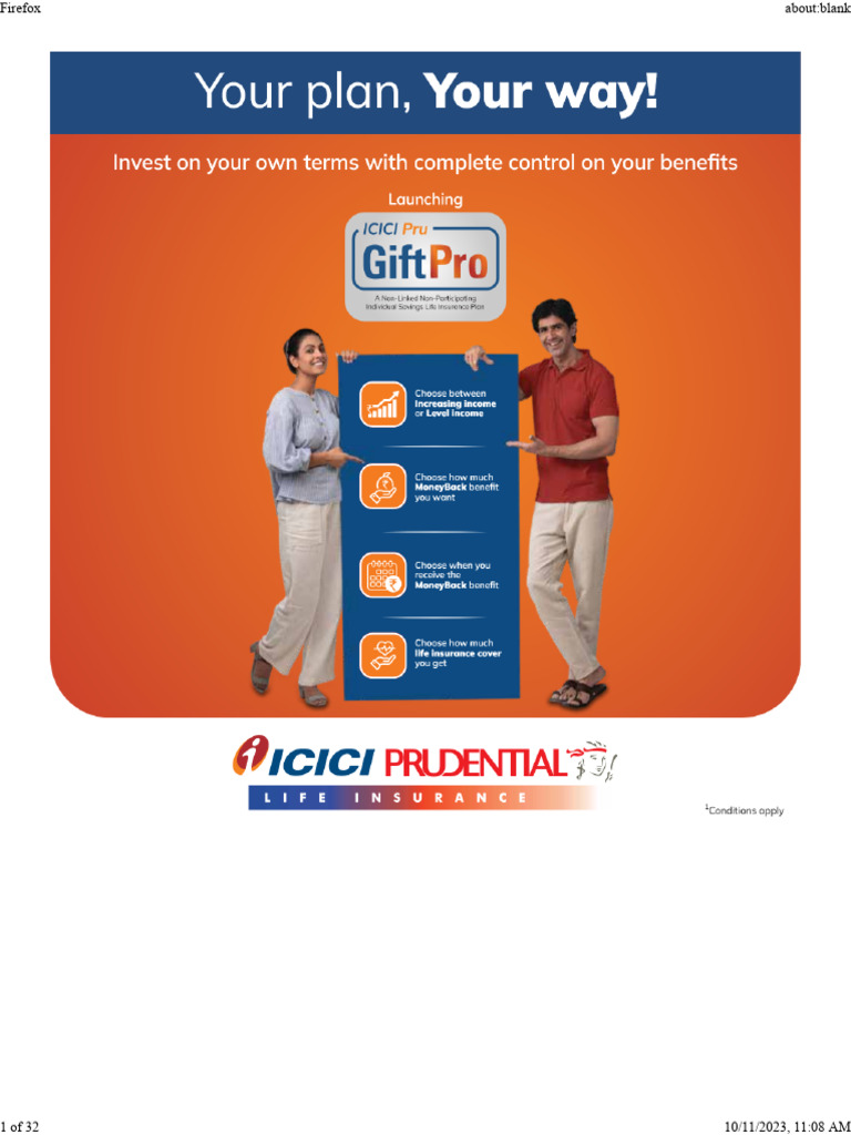 IPRU Gift Pro Brochure | PDF