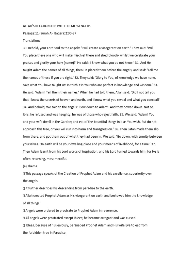 Quranic Passages 11-15 - Hadith 11-15 and Compilation of Hadith | PDF