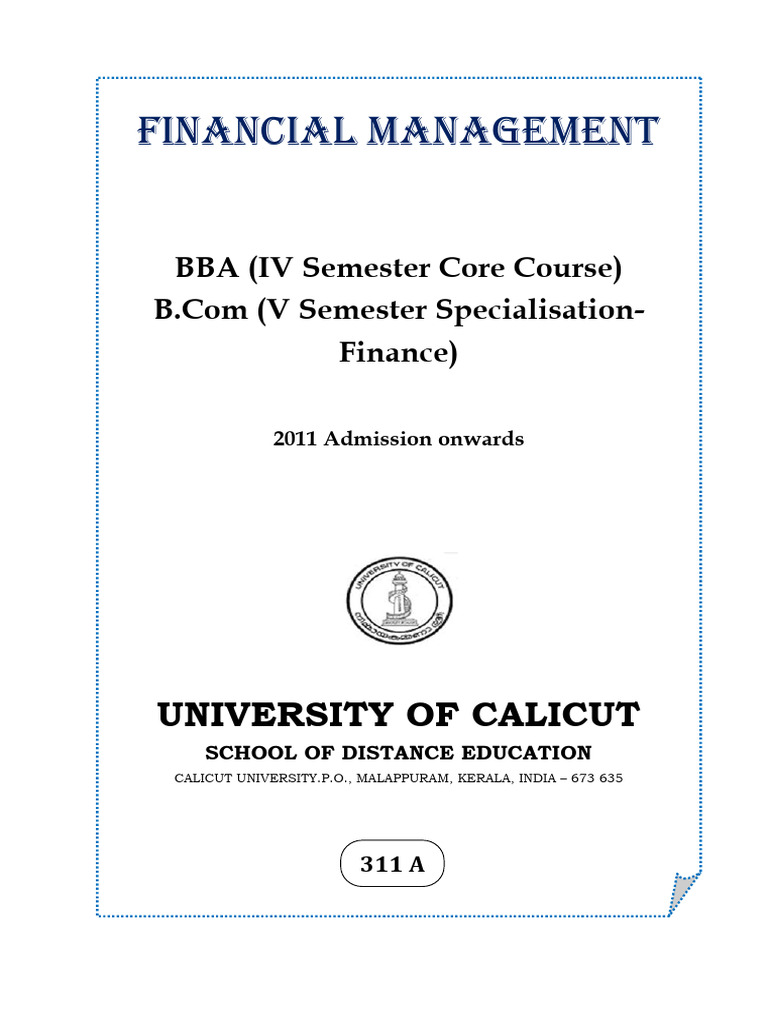 Financial Management | PDF