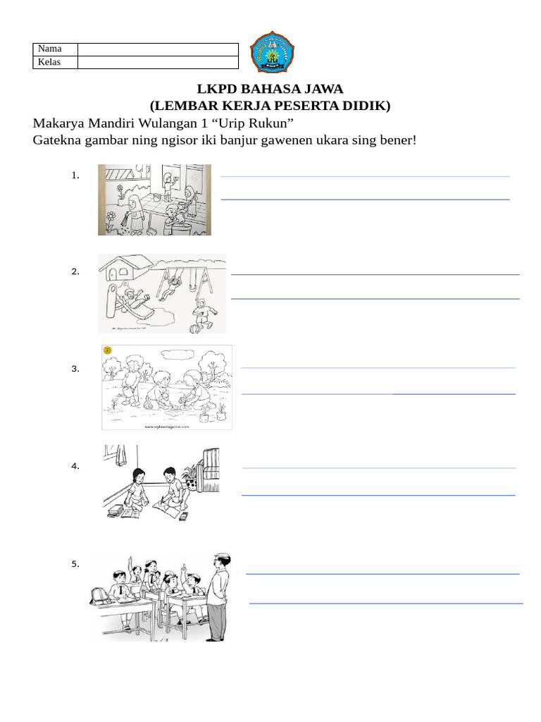 LKPD B. Jawa Kelas 2 | PDF