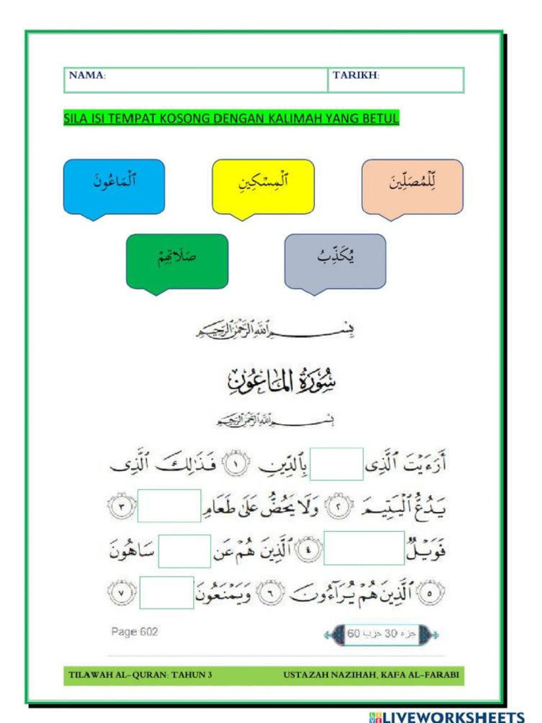 LKPD Qurdis Kelas 2 | PDF