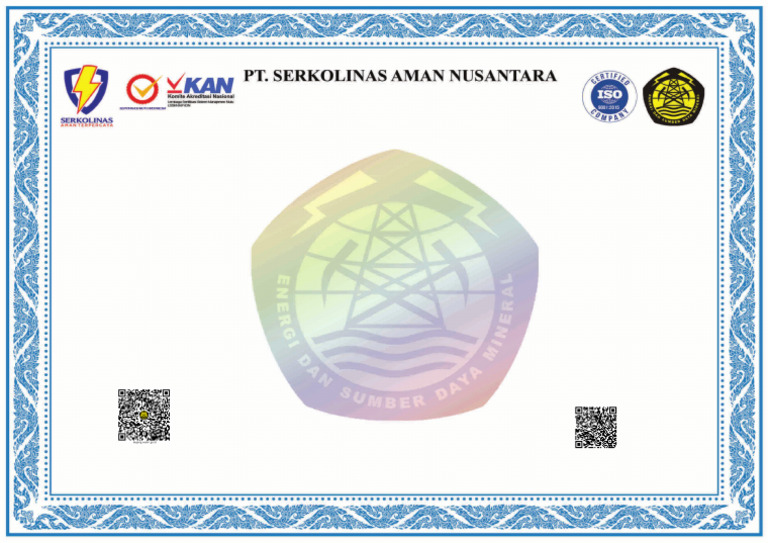 Sertifikasi SLO A245D88061537 | PDF