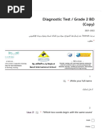 Grade 2 Diagnostic Tests | PDF