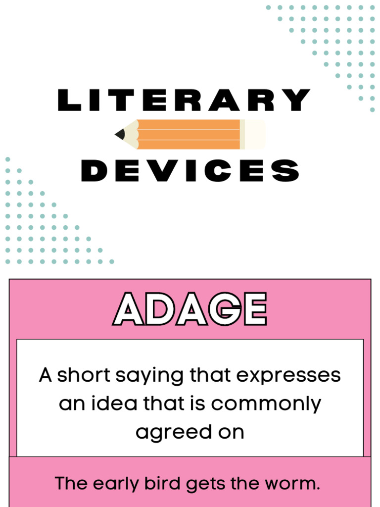Literary Devices English Posters | PDF