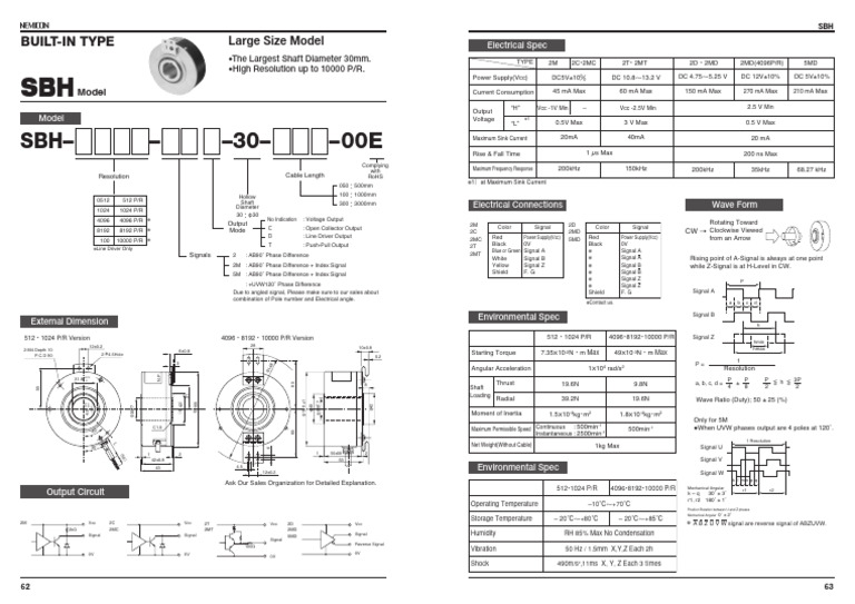 SBH - 30 - 00E: Built-In Type | PDF