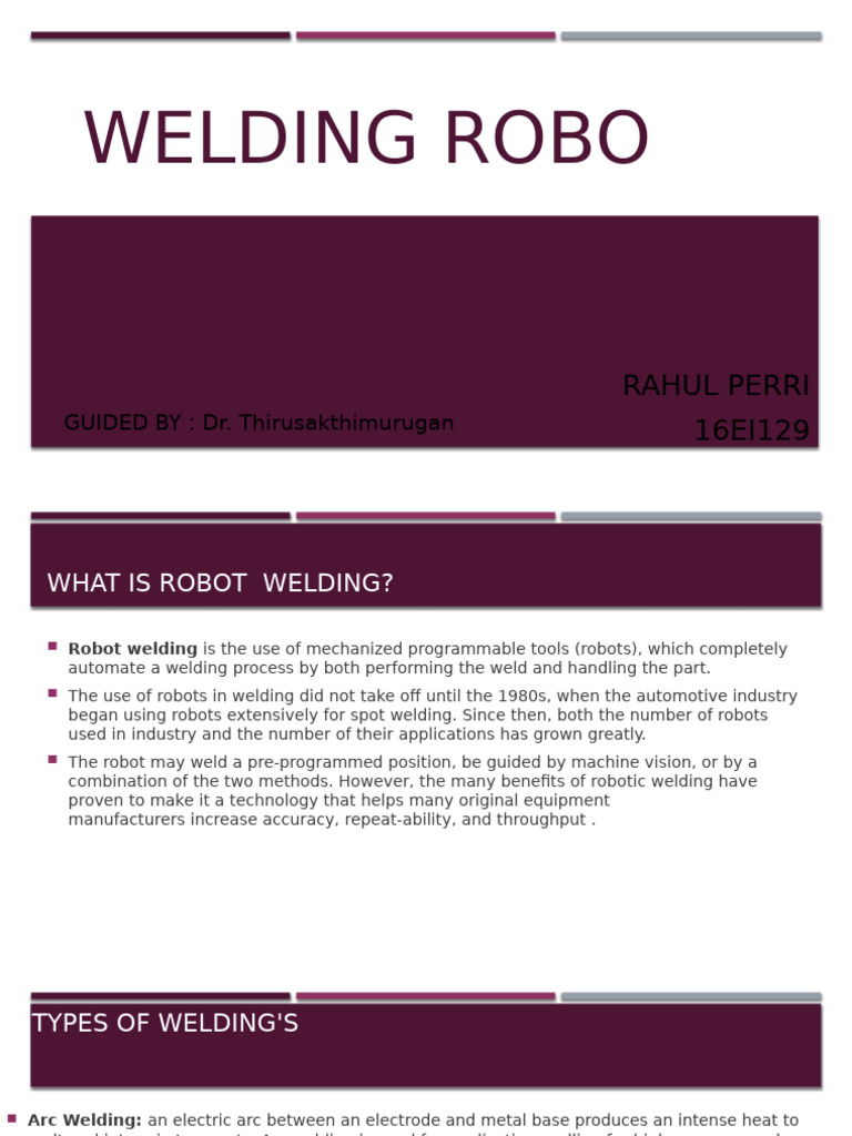 Welding Robo | PDF