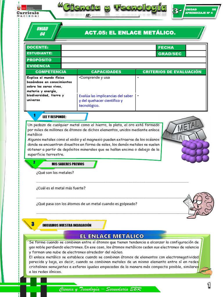 C-3º Act 5 Cyt Und 4 - Sem 3 | PDF