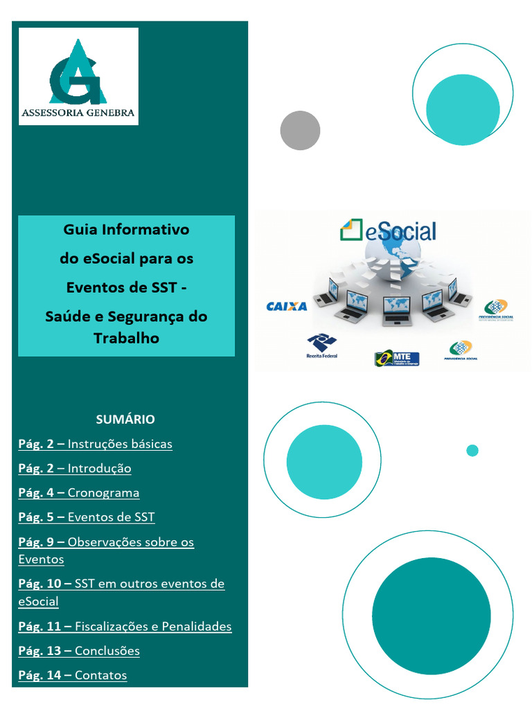 GUIA INFORMATIVO - Eventos de SST No E-Social - Jun-21 | PDF