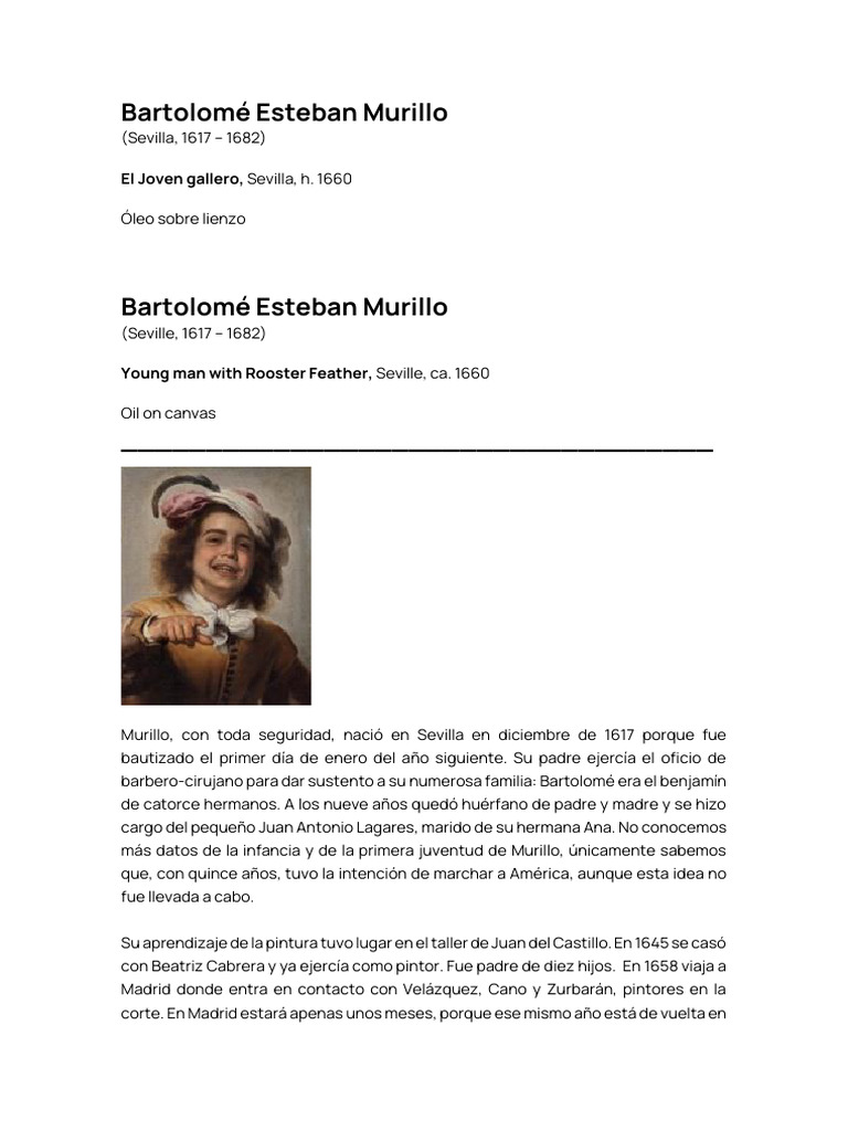 MURILLO-Joven-gallero | PDF