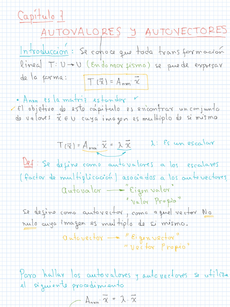 Autovalores y Autovectores | PDF