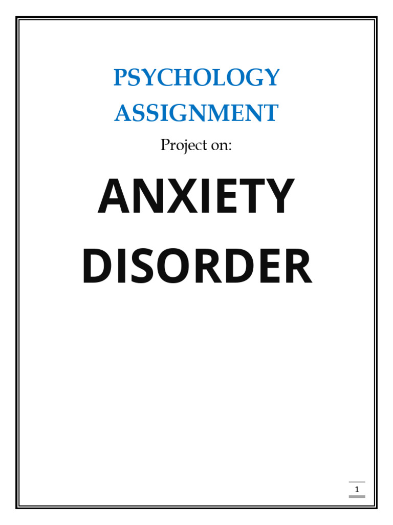 Psychology Project | PDF