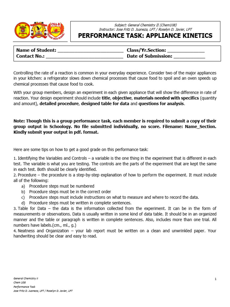 Performance Task 4 | PDF
