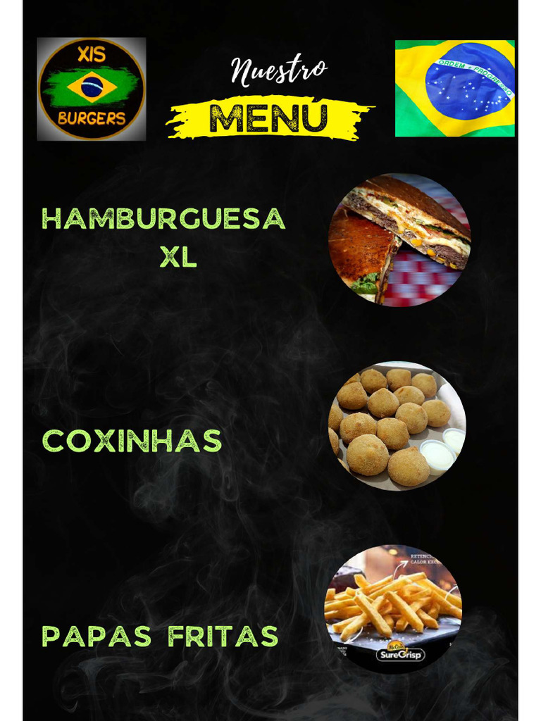 Carta Xis Burger XL Brasileña Artesanal | PDF