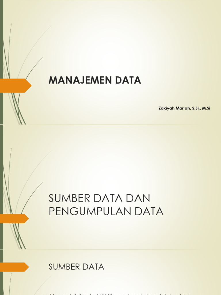Pert2 - Sumber Data Dan Pengumpulan Data | PDF